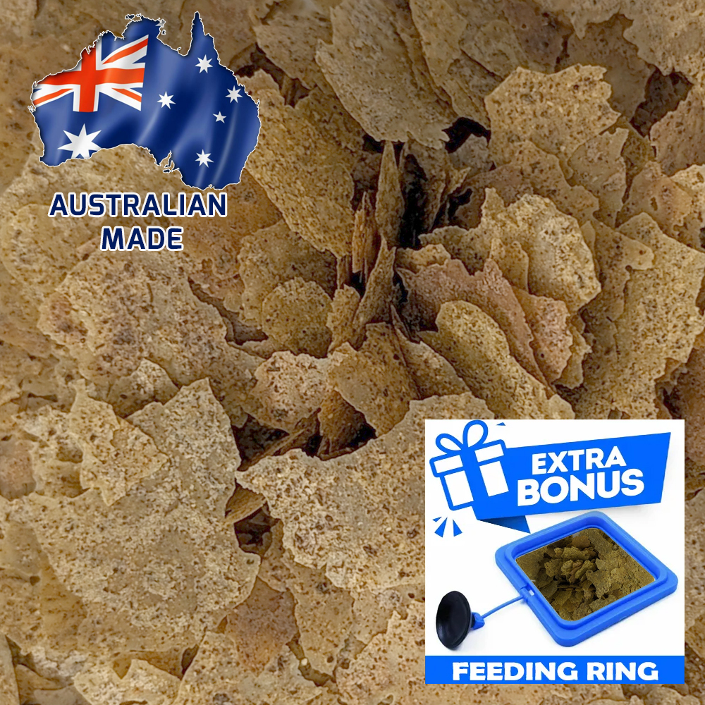 FKC GO Natural Tropical Aquarium Flakes 100g - 5kg + BONUS FEEDING RING